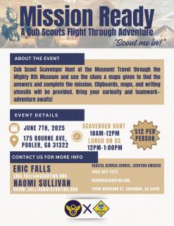 Coastal Georgia Council - Cub Scouts: Mission Ready!