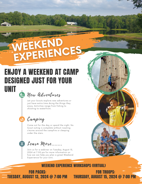 Heart of Virginia Council - Weekend Experiences 2024 Workshop - Cub Scouts