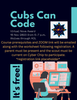 National Capital Area Council - Aquia District - Cubs Can Code