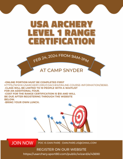 National Capital Area Council - Aquia District - USA Archery Level 1 ...