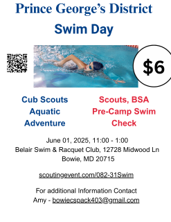 National Capital Area Council - Prince George's Swim Day