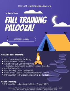 Chester County Council - Fall Training Palooza