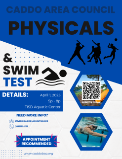 Caddo Area Council - Physical & Swim Test 2025